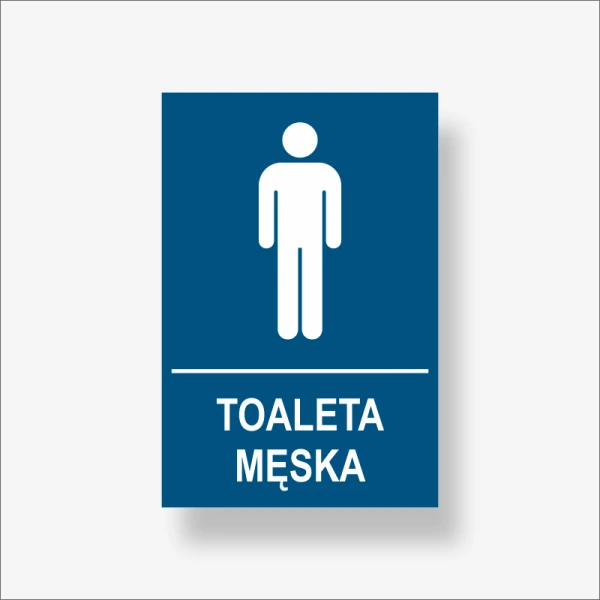 Oznakowanie toalety męskiej - Tabliczka informacyjna na drzwi | Lundi ...